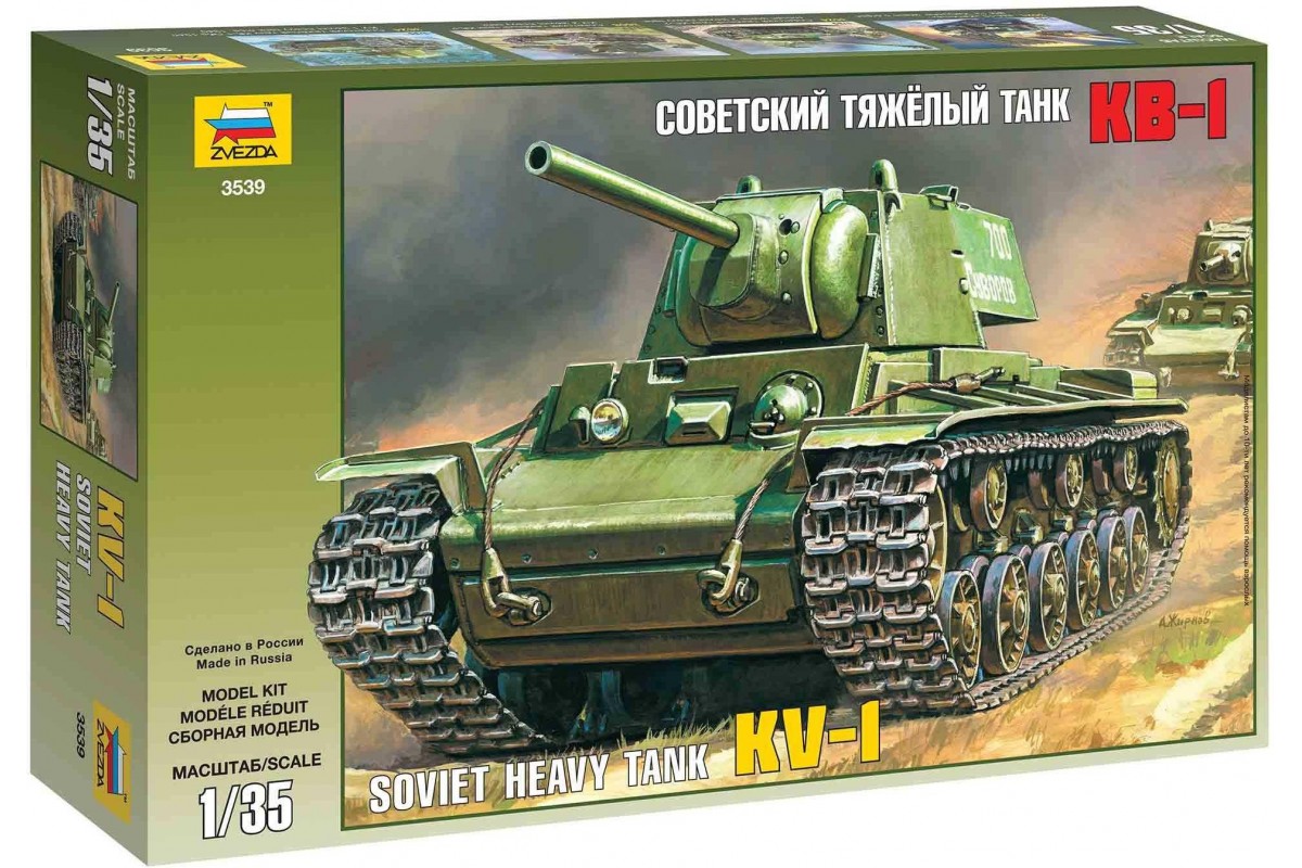 Zvezda - KV-1 SOVIET HEAVY TANK (1:35) - 3539 - MJ Modely.cz