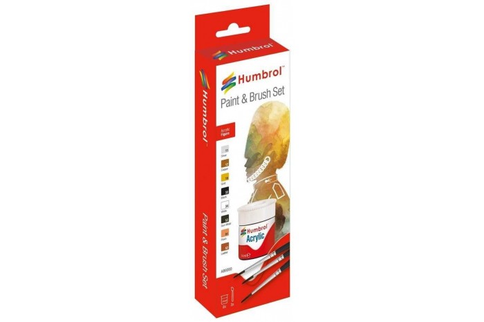 Humbrol - Humbrol sada akrylových barev a štětců AB9060 - Figure... Humbrol - Humbrol sada akrylových barev a štětců AB9060 - Figure...