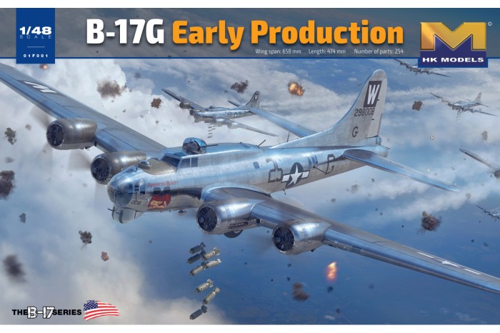 HK Models - B-17G Early Version (1:48) - 01F001 - MJ Modely.cz