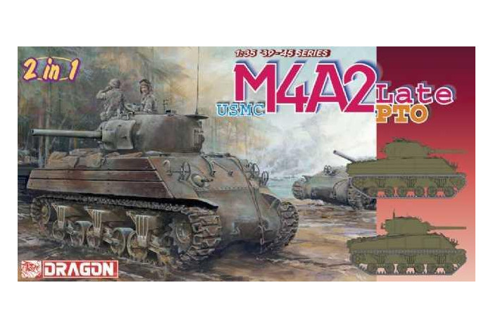 Dragon Models - USMC M4A2 LATE PTO (2 in 1) (1:35) - 6462 - MJ...