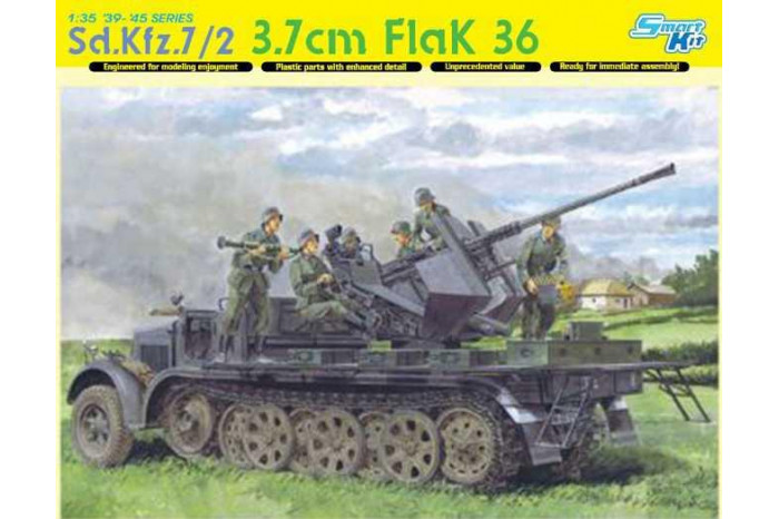 Dragon Models - Sd. Kfz.7/2 3,7 cm FLAK 36 ( SMART KIT) (1:35)