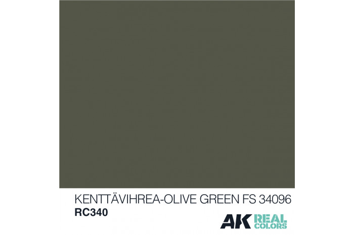 AK Interactive - 340: KENTTÄVIHREA - Olive Green FS 34096 - MJ...